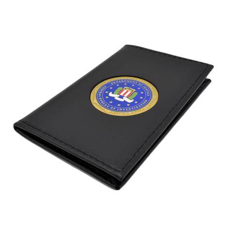 Fbi Medallion Credential Case Double Id Leather Case Justice