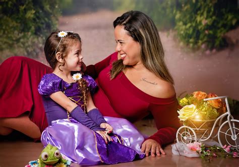 Infantil Ensaio Da Fernanda Rapunzel Estúdio