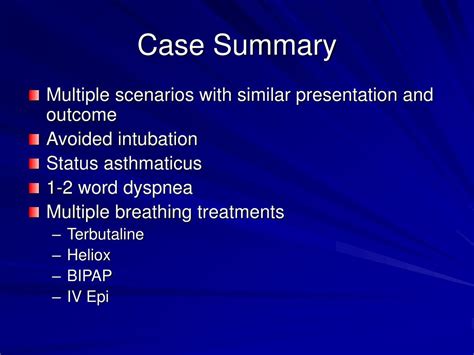PPT Status Asthmaticus PowerPoint Presentation Free Download ID