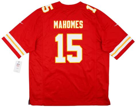 2017 24 Kansas City Chiefs Mahomes 15 Nike Game Home Jersey Xl