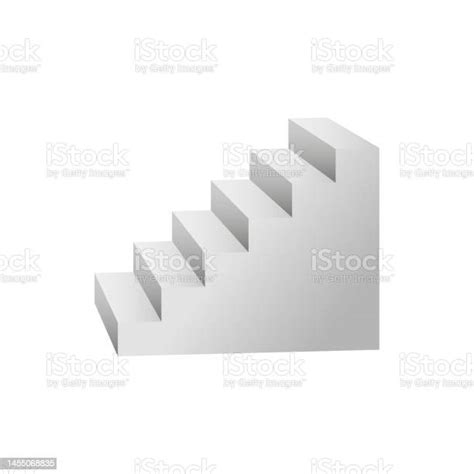 흰색 계단 흰색으로 분리된 3d 내부 계단 벡터 단계 컬렉션입니다 흰색 배경에 격리된 인테리어 삽화를 위한 계단 0명에 대한