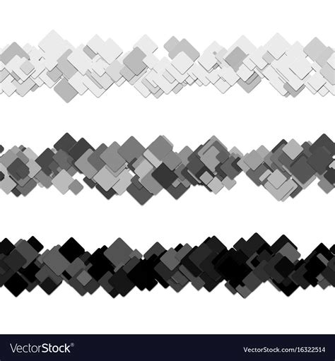 Repeatable Square Pattern Paragraph Rule Line Vector Image