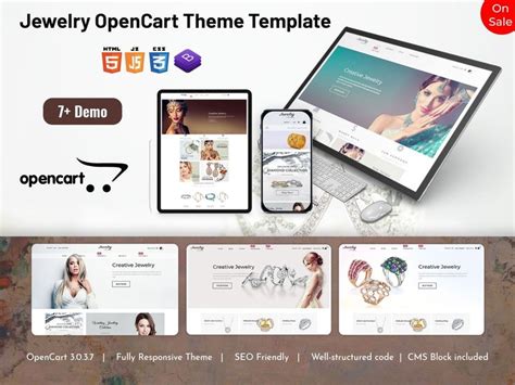 Responsive Opencart Theme Template Jewelry