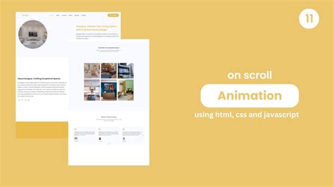 Designly Series Master Scrolling Animations With Html Css And Js Part 11 Youtube