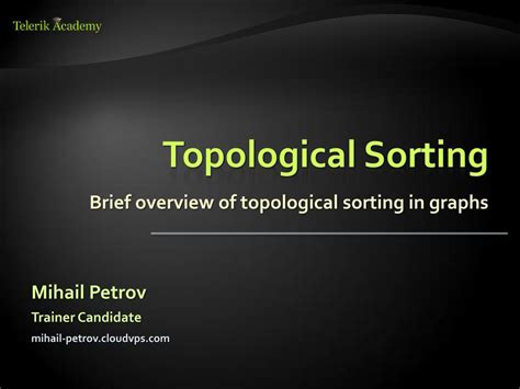 Ppt Topological Sorting Powerpoint Presentation Free Download Id