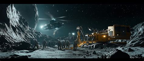 Quotfuturistic Mining Equipment And Robotic Drones Advanced Extraction Technologyquot Premium