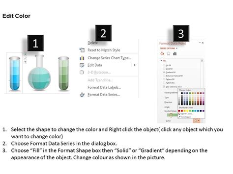 1214 flask and test tubes for data driven powerpoint slide powerpoint