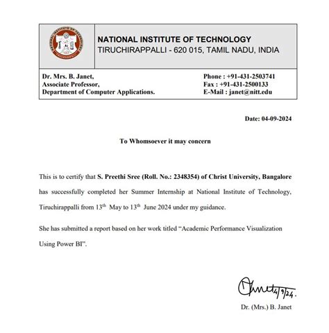 Preethi Sree On Linkedin Nitt Christuniversity Byc Datavisualization Powerbi Internship
