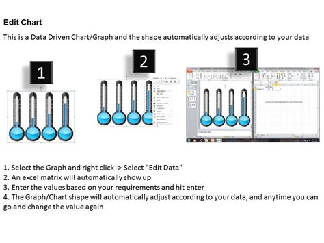 0414 Thermometer Layout Column Chart Powerpoint Graph PowerPoint Presentation Sample Example
