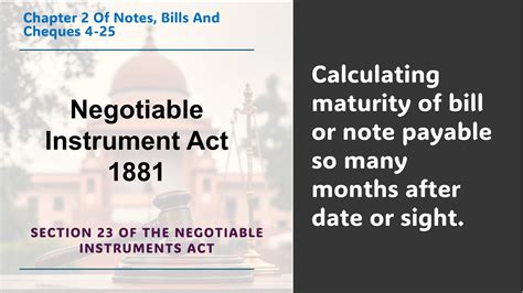 Section 23 Of The Negotiable Instruments Act