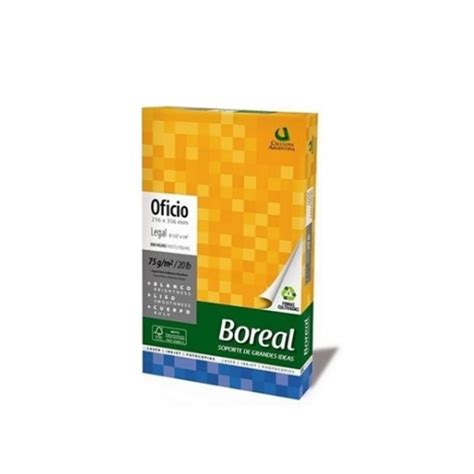 Papel Fotocopia Oficio Boreal X H Papelarte