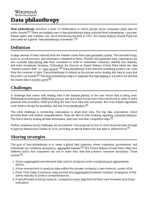 Data Philanthropy Pdf Computing