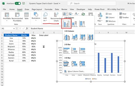 Dynamically Highlight Topper Babe Chart PK An Excel Expert