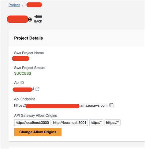 SWS Project VPC API GW Turn Key Sws Docs