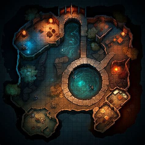 The Well Battle Map Dnd Battle Map Dandd Battlemap Dungeons And