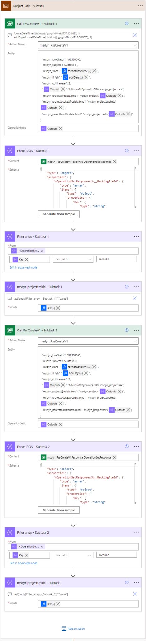 project operations and project for the web schedule api guide for