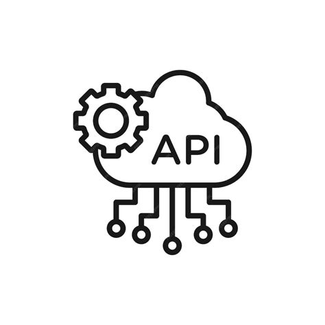 Api Icon Vektor Premium