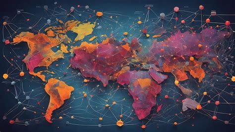 Premium AI Image A Detailed Data Visualization Of A Complex Computer Network