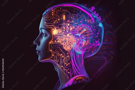 a chatgpt concept a human like android with the face of a human and