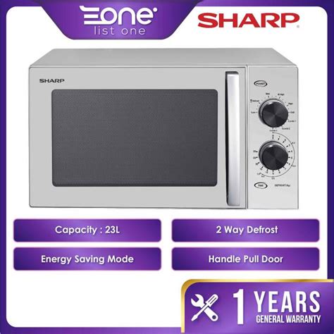 【24h Ship Out】sharp 23l Microwave Oven With Grill R639es Energy Saving Mode 2 Way Defrost