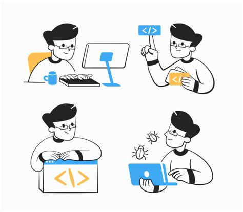 280 Tired Computer Programmers Stock Illustrations Royalty Free