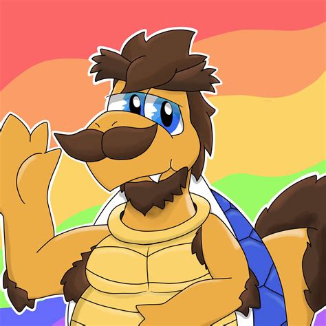My Chubby Koopa Sona Otto I Might Do More To His Design But Thats To Be Seen🩵💦 He Has A Long