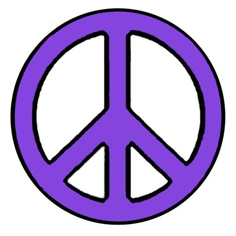 Purple Peace Sign Peace Peace Sign Clip Art