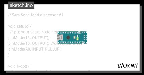 Sam Seed Pet Feeder Motor Wokwi ESP STM Arduino Simulator