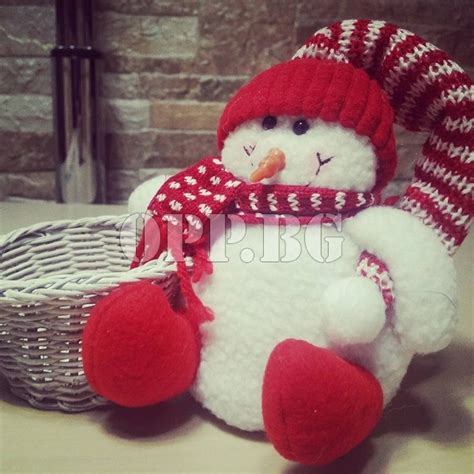 Oppbg ПЛЮШЕН СНЕЖЕН ЧОВЕК С ПАНЕРЧЕ