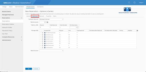 Create Reservations In Vrealize Automation Mastering Vmware