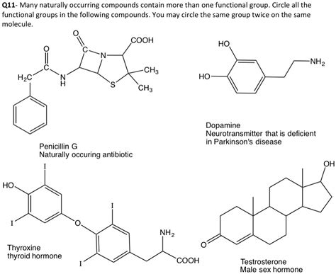 Solved Q11 Many Naturally Occurring Compounds Contain More Than One