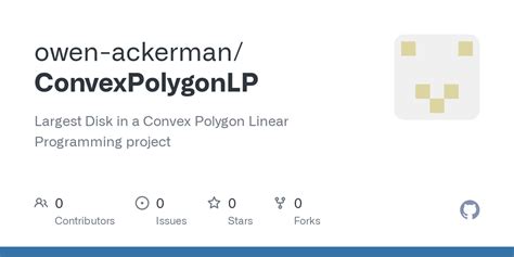 GitHub Owen Ackerman ConvexPolygonLP Largest Disk In A Convex Polygon Linear Programming Project