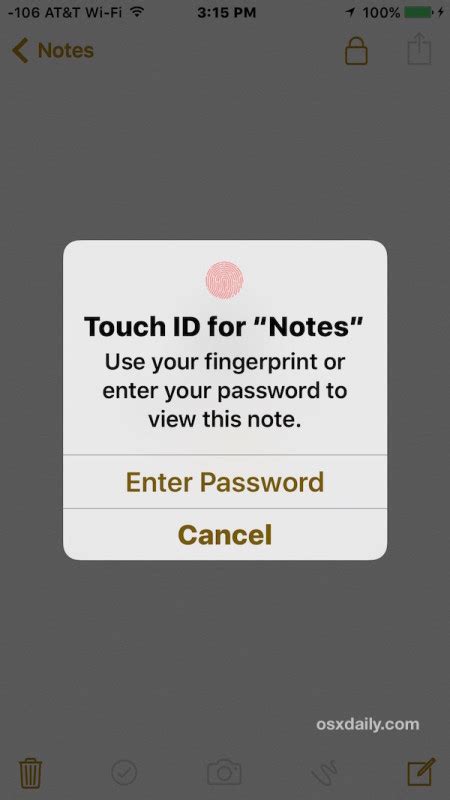 How To Password Lock Notes On IPhone IPad