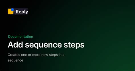 Add Sequence Steps Mint Starter Kit