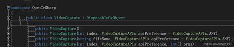 1、opencvsharp视频读取、显示小记failed To Create Videocapture Csdn博客