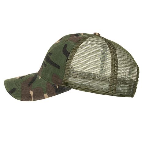 Green Camouflage Mesh Baseball Cap H225