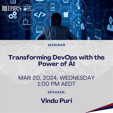 Ai Devops Webinar Artificialintelligence Ibrs