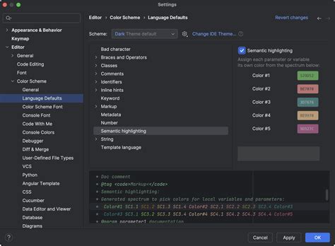 Colors And Fonts PyCharm Documentation