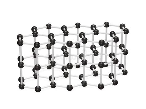 hexagonal crystal cell 3d rendering stock illustration illustration of communication crystal