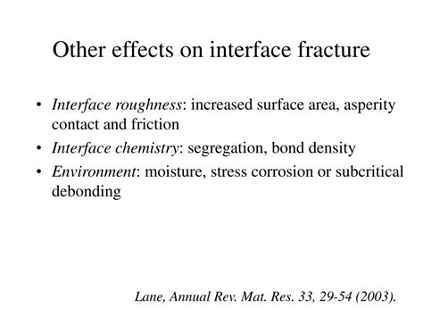 Ppt Mixed Mode And Interface Fracture Rui Huang The University Of Texas At Austin Spring 2008