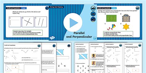 Year 3 Mastery Parallel And Perpendicular Teaching Pack