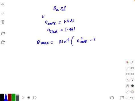 SOLVED A Stepped Index Multimode Glass Fiber Has Indices Of And Its Core Diameter