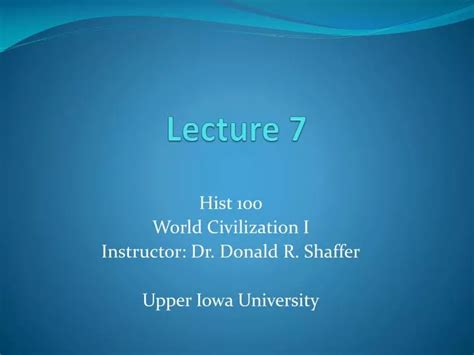 PPT Lecture 7 PowerPoint Presentation Free Download ID 5596877