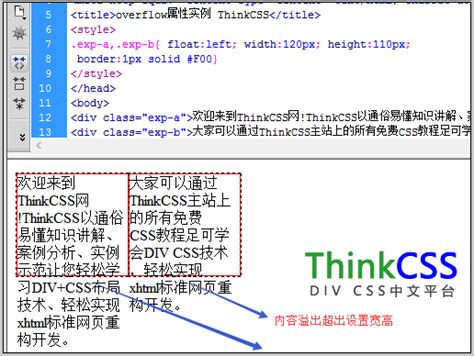 Div Css Overflow常用属性值实例 Divcss5