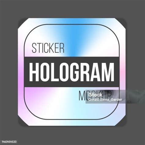 홀로그램 스티커 홀로그래피 광택 모양 벡터 그라데이션 레이블 모형 0명에 대한 스톡 벡터 아트 및 기타 이미지 0명 가격