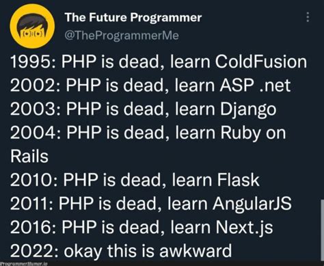 Php ProgrammerHumor Io