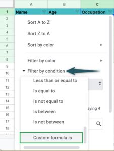 Advanced Filter In Google Sheets Examples How To Create