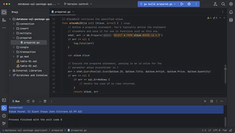 Getting Started With The Database Sql Package The GoLand Blog