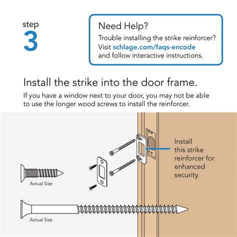 Schlage Encode Deadbolt Quick Start Guide