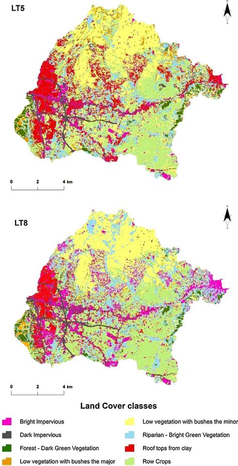 Classification Results Of Mlc On Landsat Tm And Oli Download
